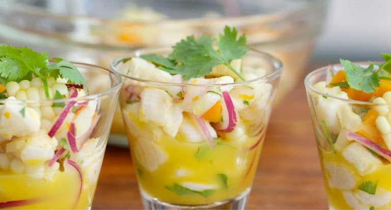 Ceviche de pescado con maíz - 7 Días de Sabor