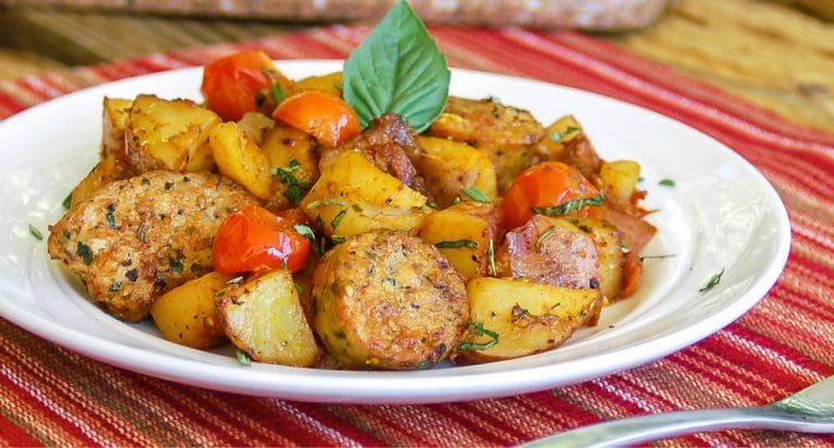 Pechugas de pollo con papas al BBQ - 7 Días de Sabor
